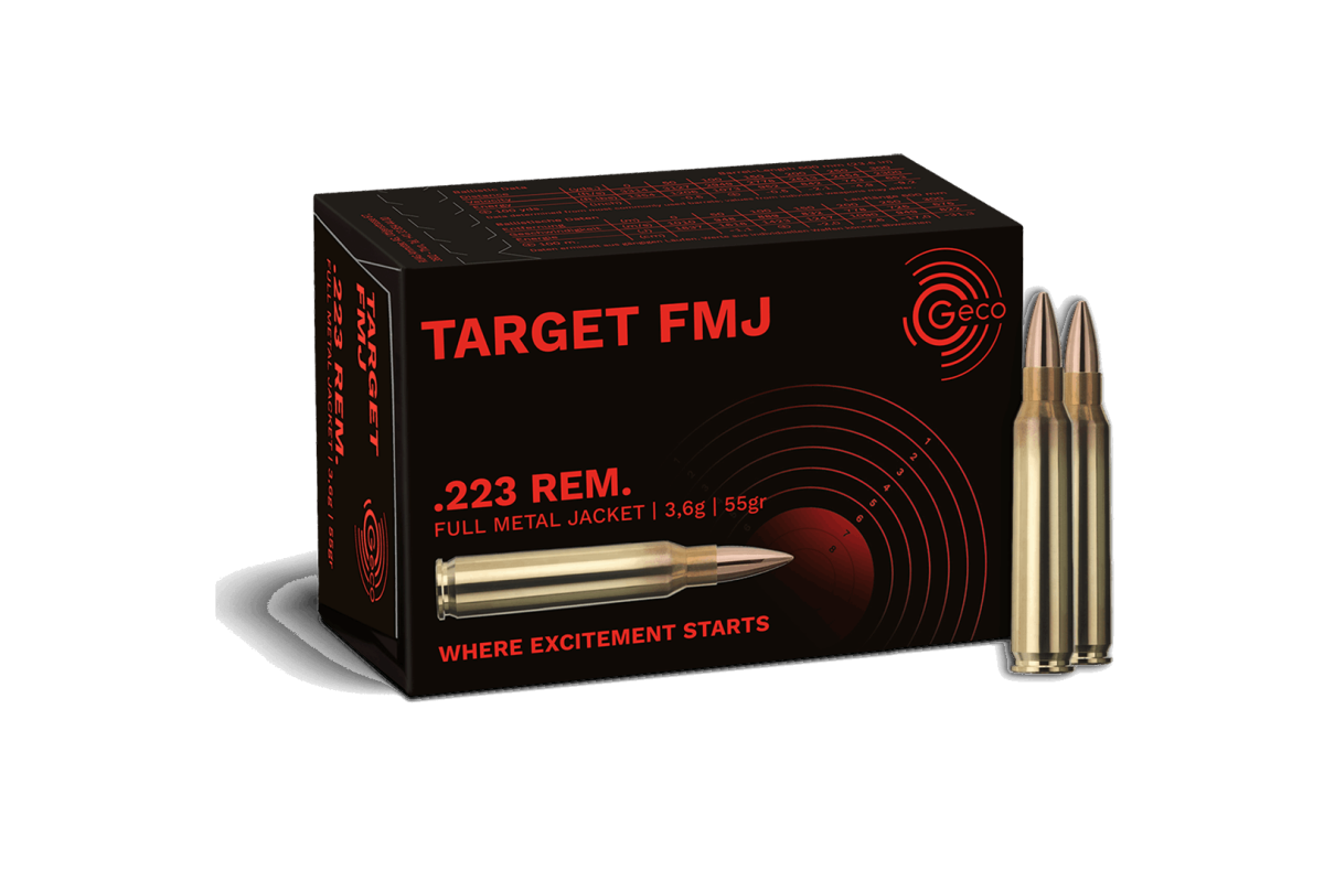 GECO .223 Rem. Target FMJ 3,56g / 55gr. - 50er, 33,42